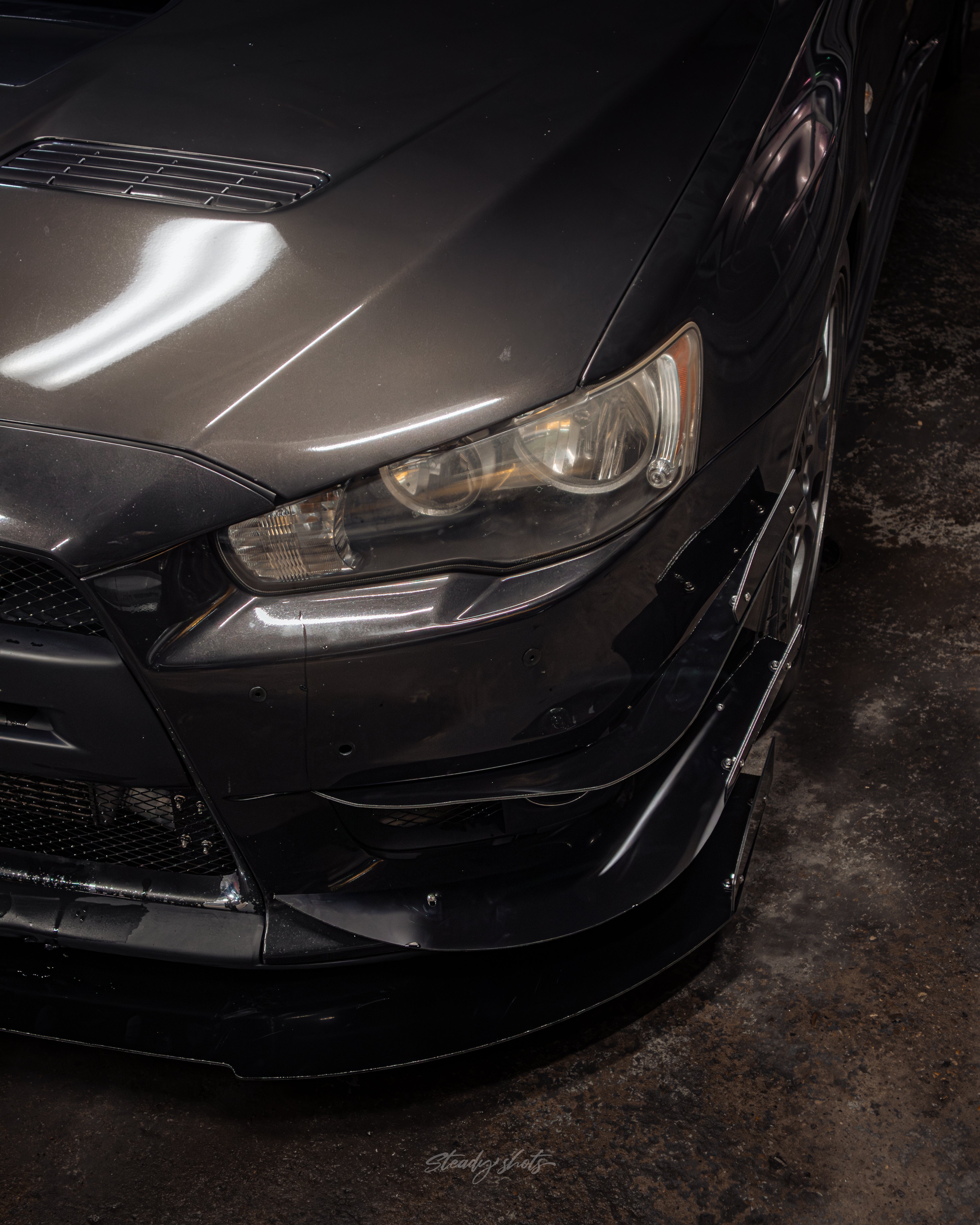 Mitsubishi Evo X Front Canards | Sleek Aero